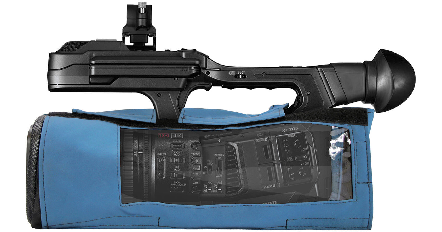 PortaBrace Body Armor for Canon XF705 Camera (Blue) CBA-XF705