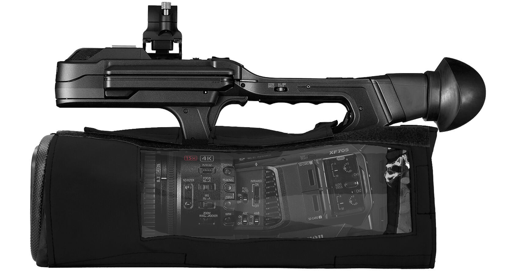 PortaBrace Body Armor for Canon XF705 Camera (Black) CBA-XF705B