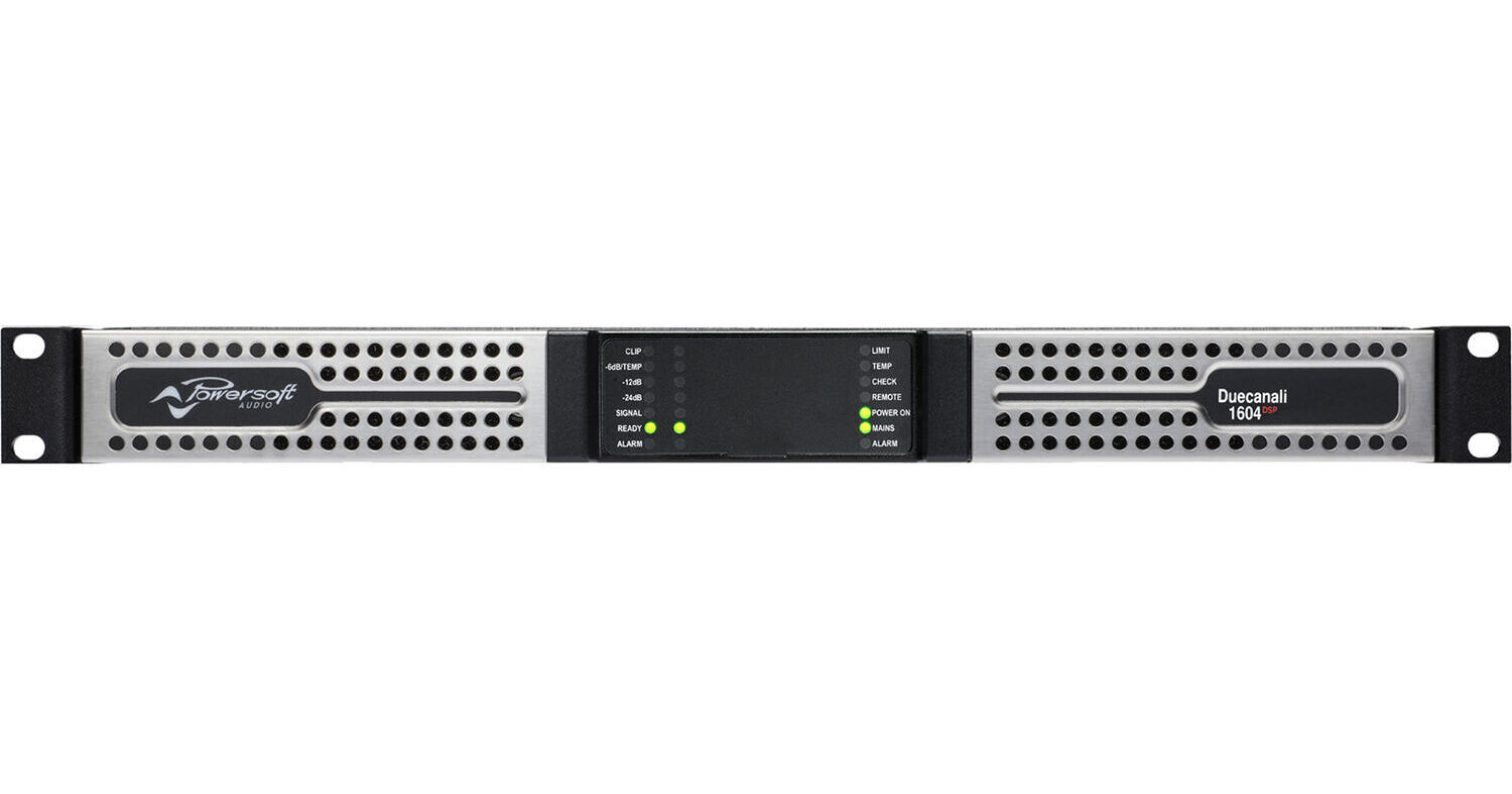 Powersoft Duecanali 1604 DSP 1600W 2-Channel Flexible PF00D462