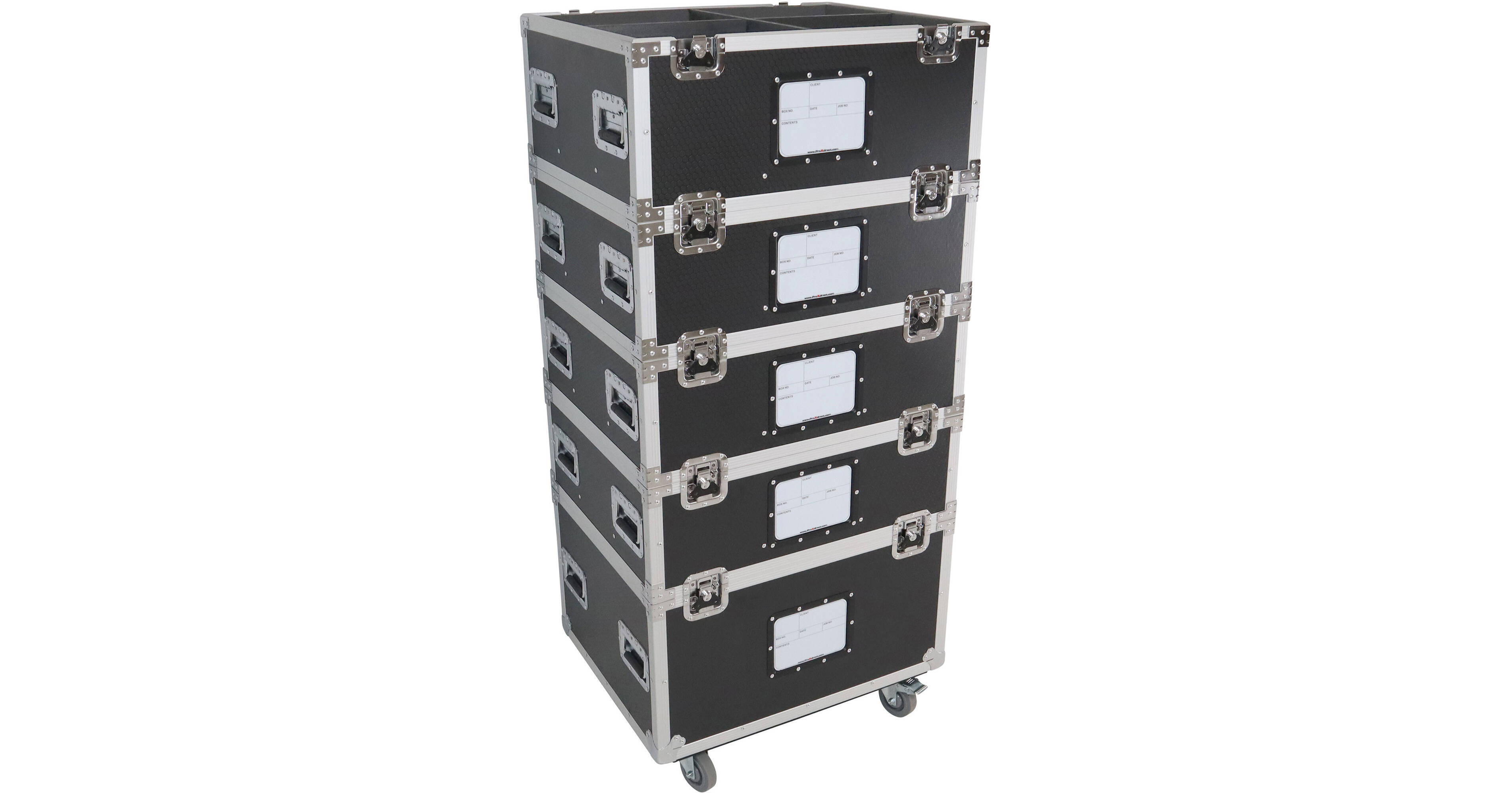ProX TruckPax 5-Tier Wheeled Utility Flight Case with Dividers