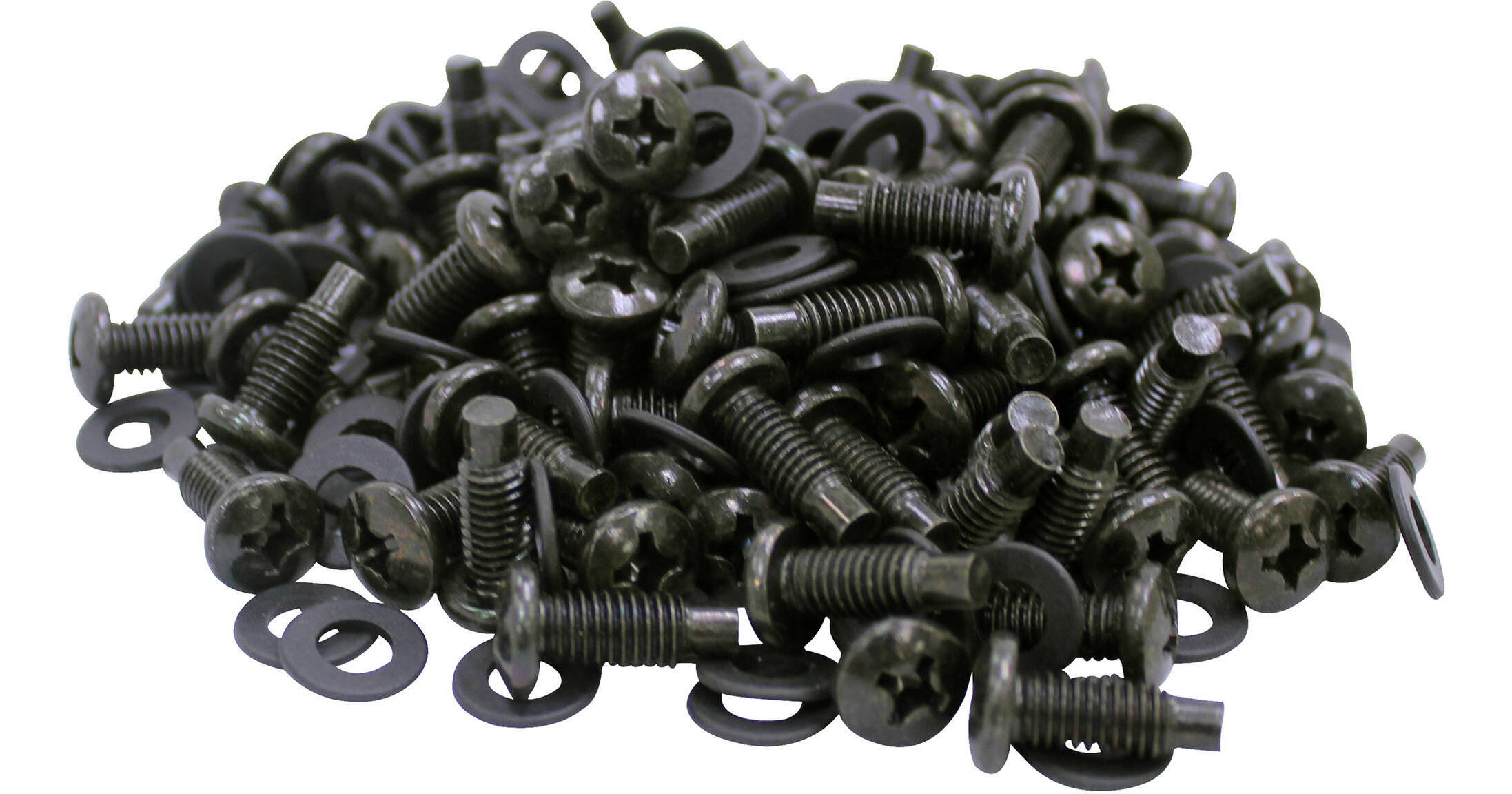ProX Pack of 100 Rack Screws with Washers (Black) X-100RS B&H