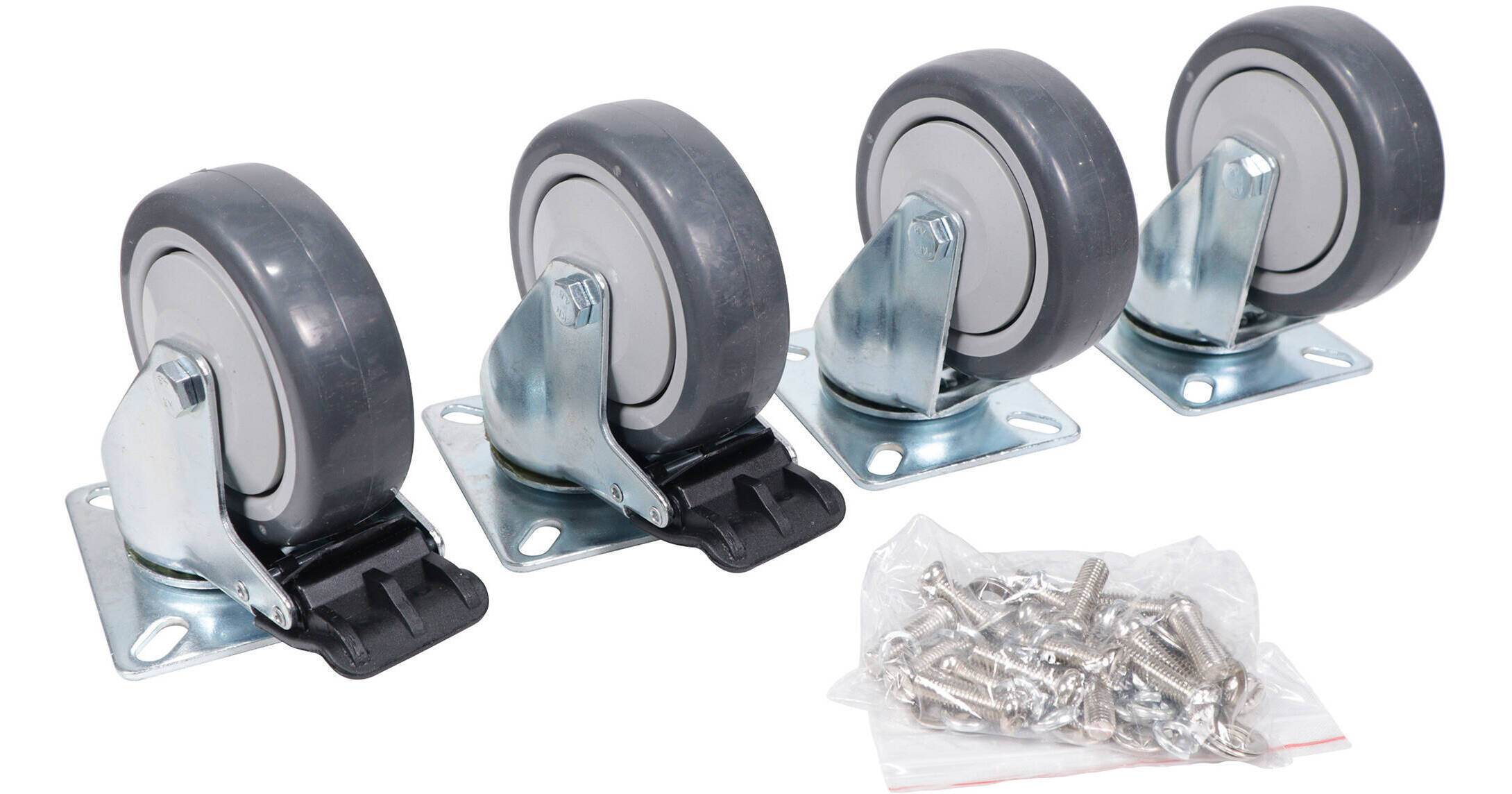 ProX Set of Four Industrial Caster Wheels & X-CASTER4BLK100X80