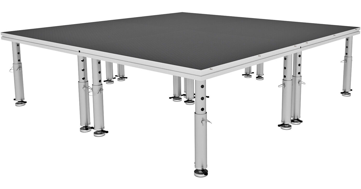 ProX StageOne 8 x 8' Portable Stage with 16 to 22" XSU-8X8 PKG