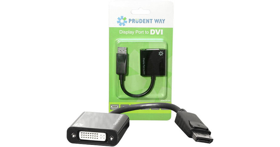 Prudent Way DisplayPort to DVI Adapter PWI-DP-DVI B&H Photo Video