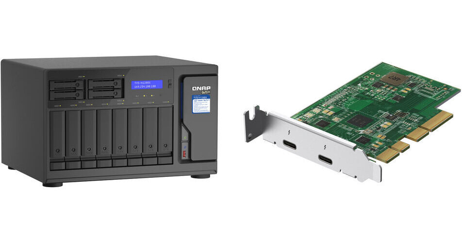 QNAP TVS-h1288X 12-Bay NAS Enclosure with Dual-Port Thunderbolt