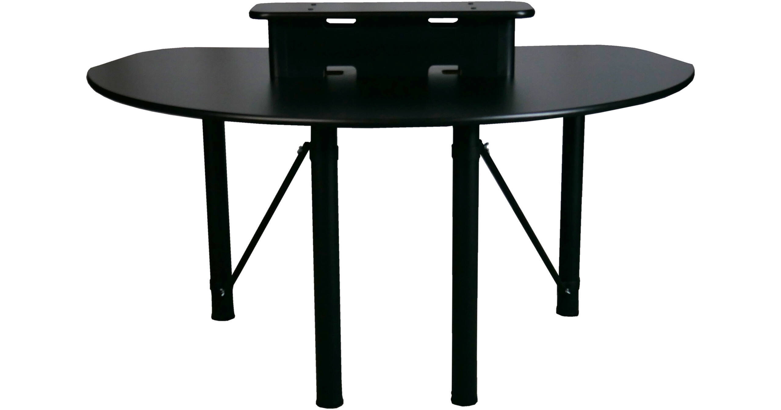RAB Audio Prokast Three-Seater Podcast Desk with Bridge Shelf