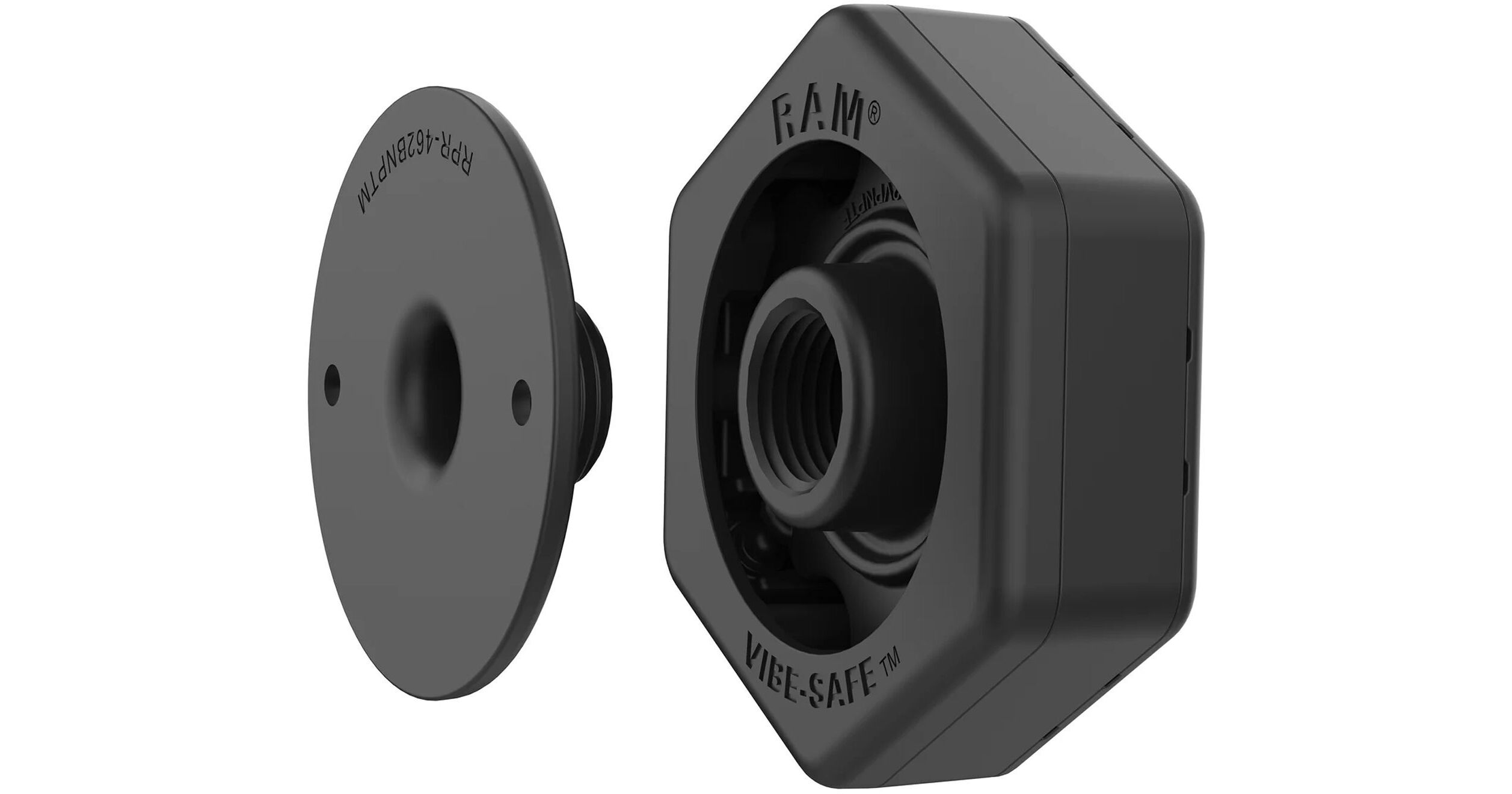 RAM Mounts RAM Vibe-Safe with NPT Adapter for 2-Hole RAP-462NPT