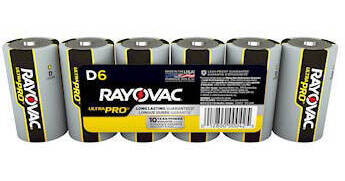 RAYOVAC D 1.5V Alkaline Batteries (6-Pack) RAYALD-SH B&H Photo