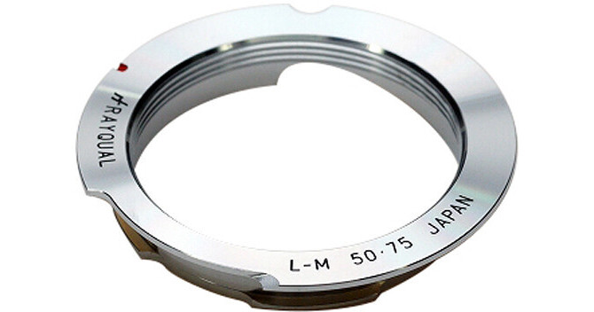 Rayqual L39 Screw-Mount Lens to Leica M-Mount Camera L-M-50-75LW
