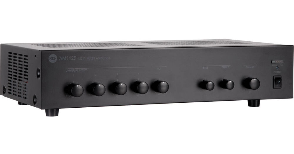 RCF AM 1125 120W Mixer-Amplifier with 4 Audio Inputs AM1125 B&H