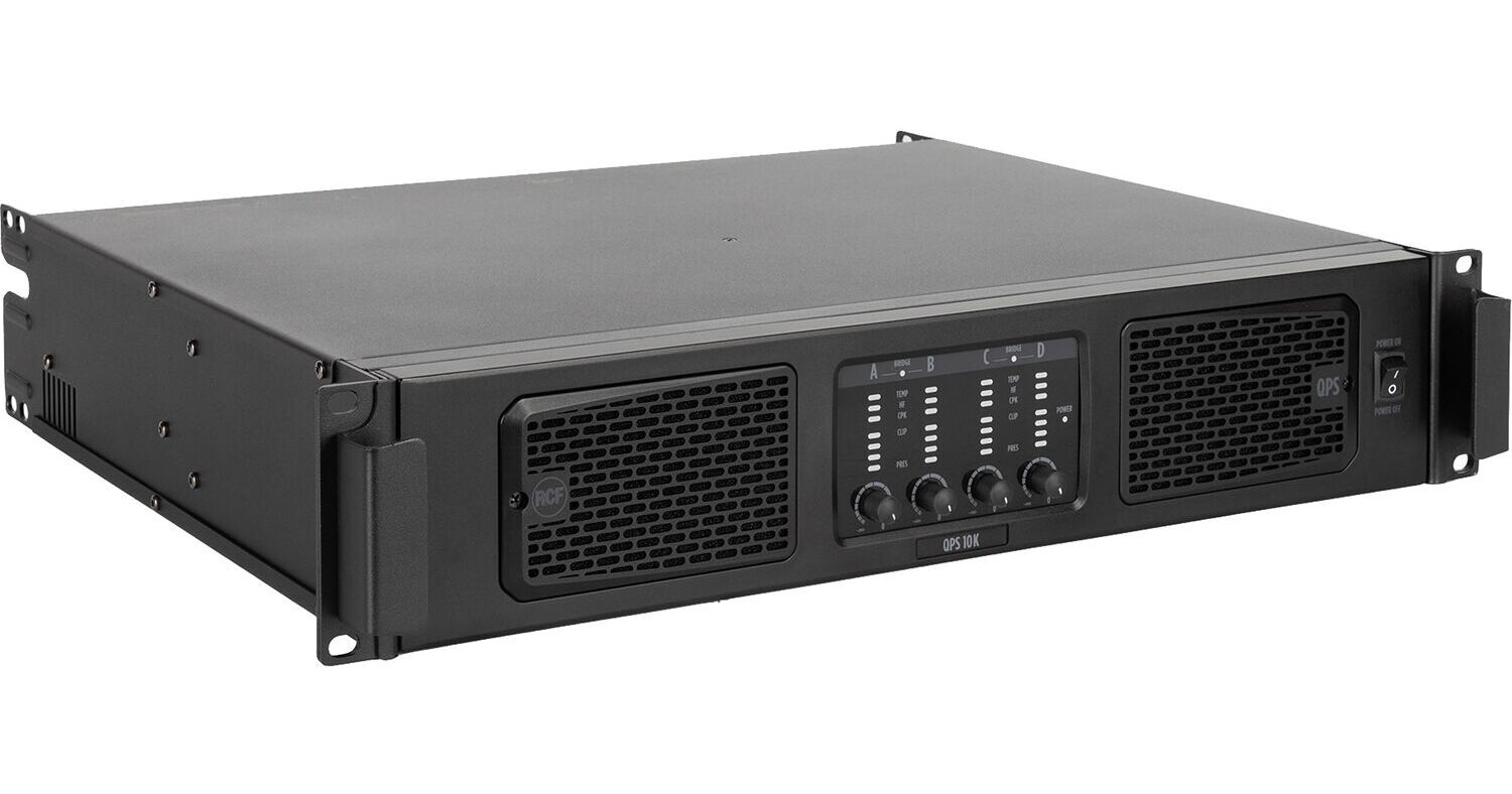 RCF Class HD Power Amplifier 4 x 2,500 Watts at 2-Ohms QPS 10K
