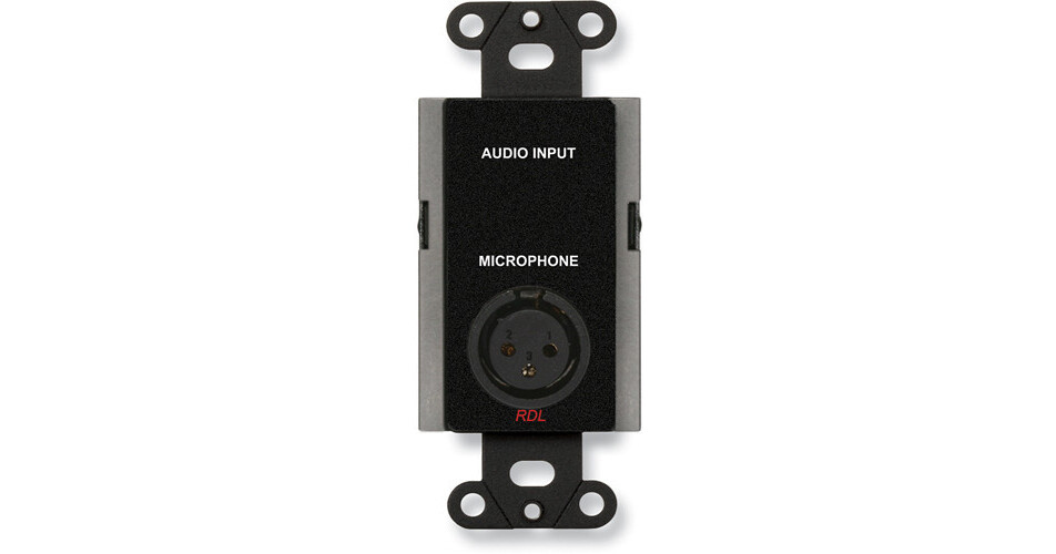 RDL DB-J1 Microphone Input Assembly (Black) DB-J1 B&H Photo Video