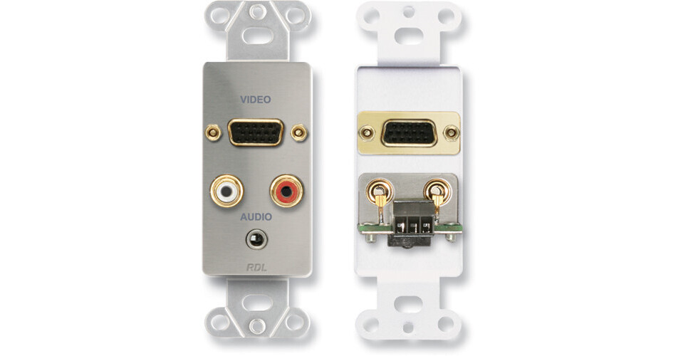 RDL DS-AVM4 Audio and Video Monitor Jack Panels DS-AVM4 B&H