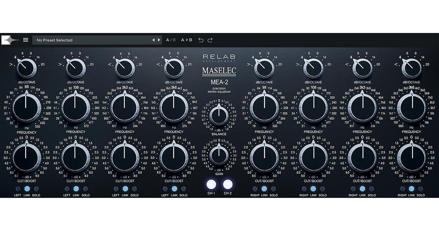 RELAB DEVELOPMENT Maselec MEA-2 Precision Stereo EQ 11-44144 B&H