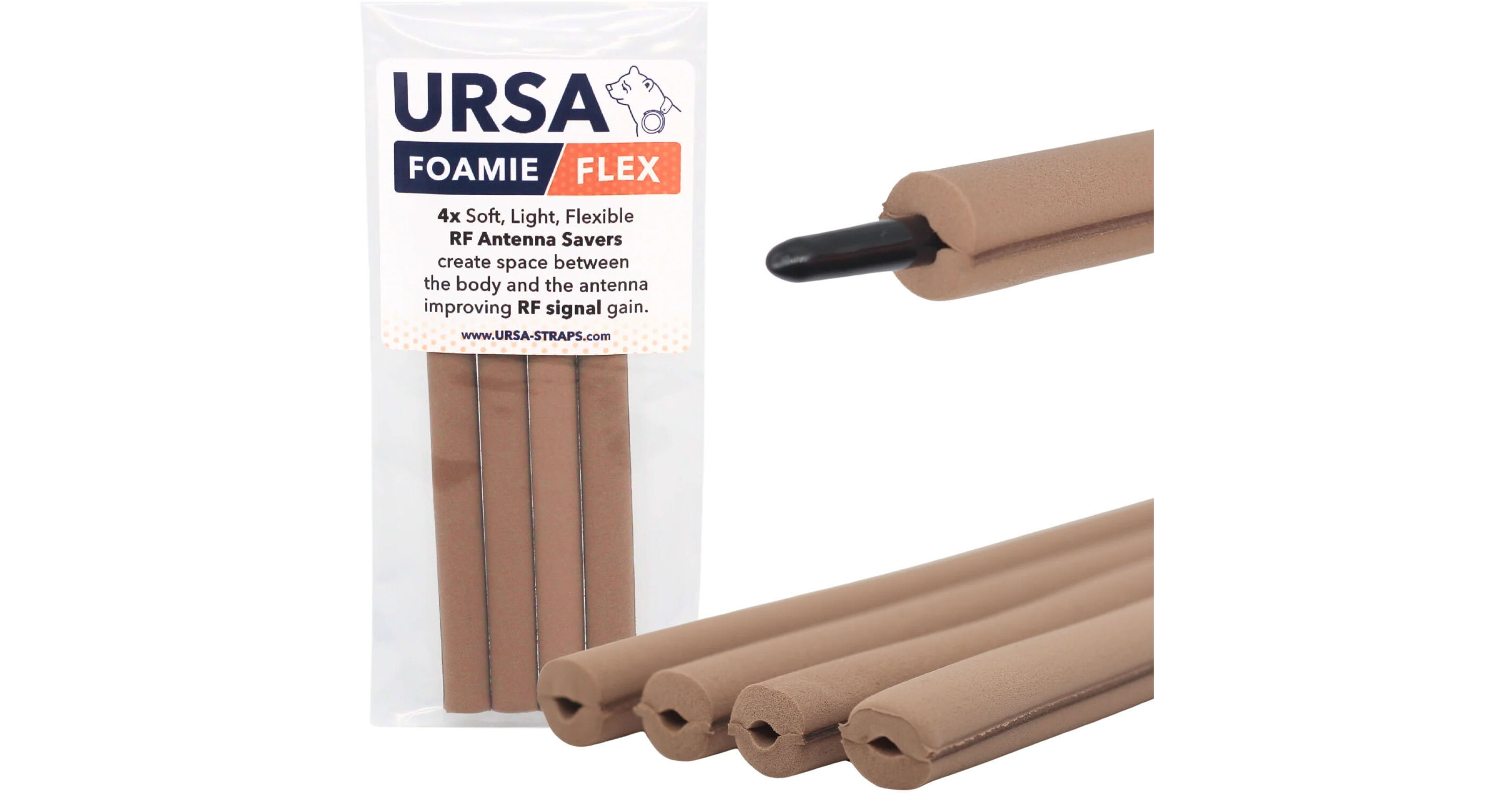 Remote Audio Ursa Foamie Flex (Caramel, 4-Pack) URS
