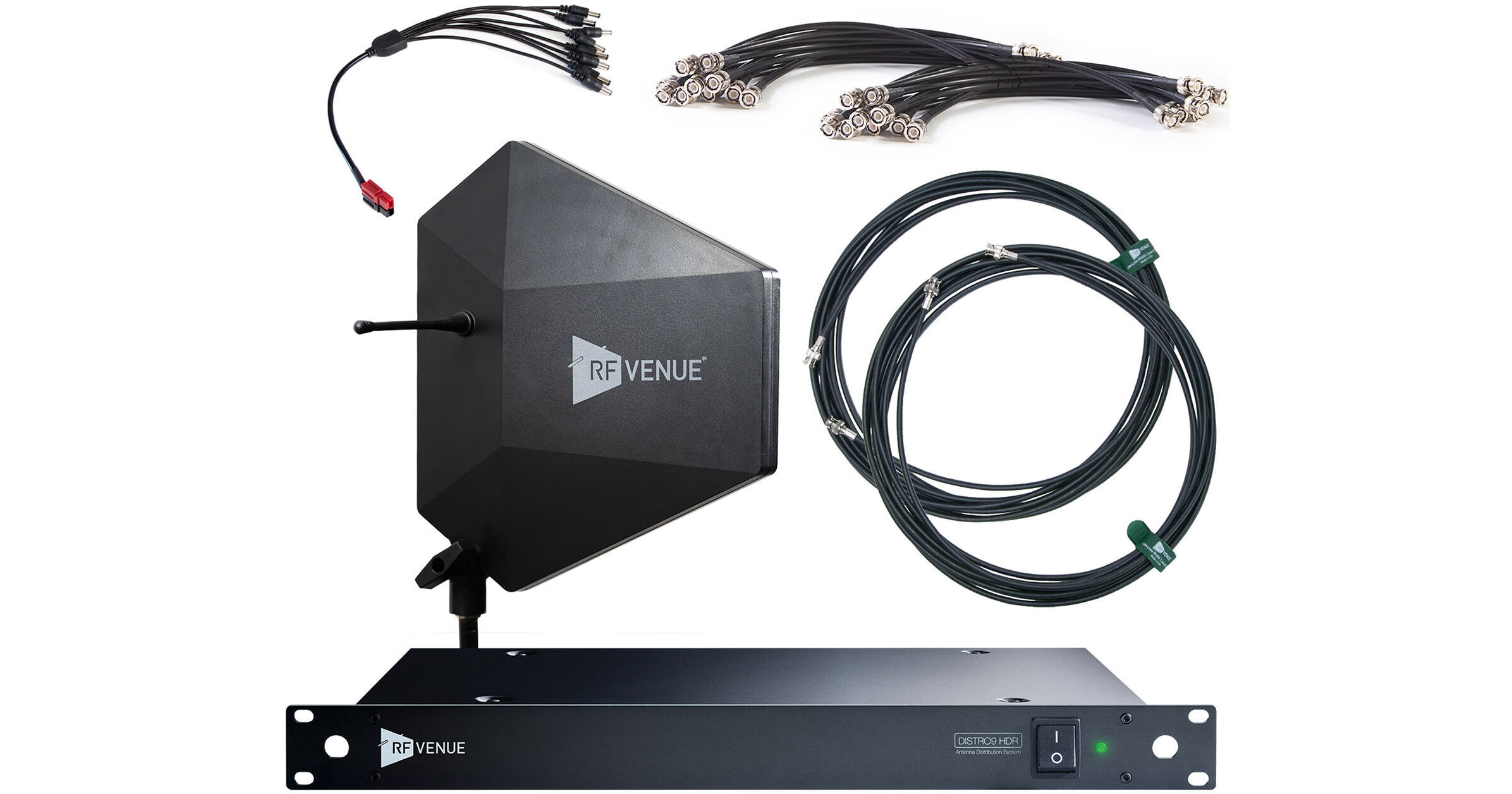 RF Venue Diversity Fin IPX Antenna & DISTRO9 HDR DFIN-IPXD9 B&H