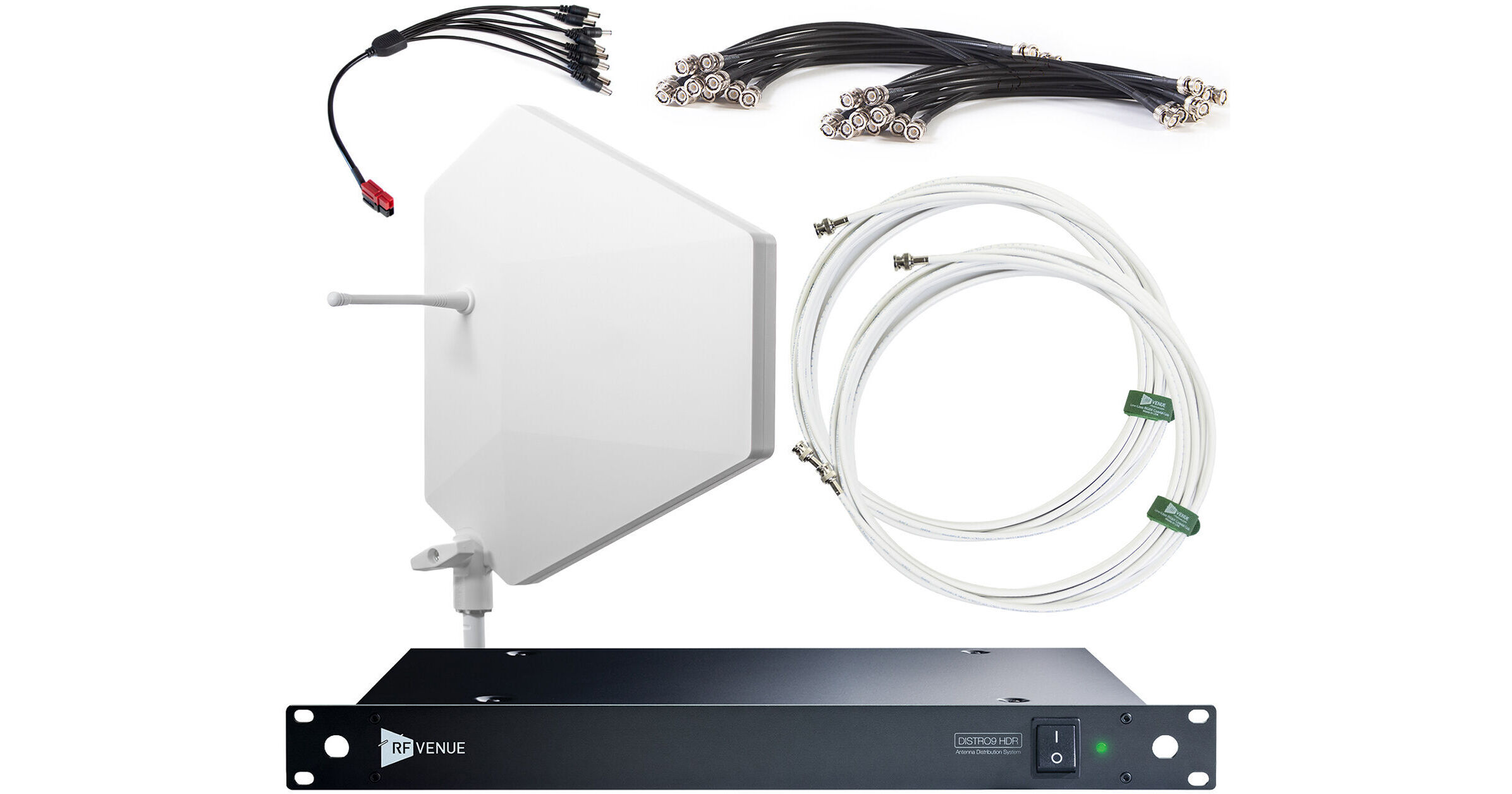 RF Venue Diversity Fin IPX Antenna & DISTRO9 HDR DFIN-IPXWD9 B&H