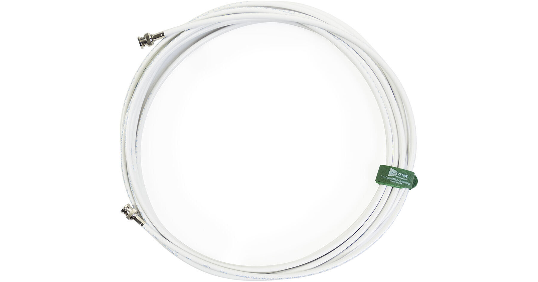 RF Venue RG8X Low-Loss Coaxial Antenna Cable (White, 25')