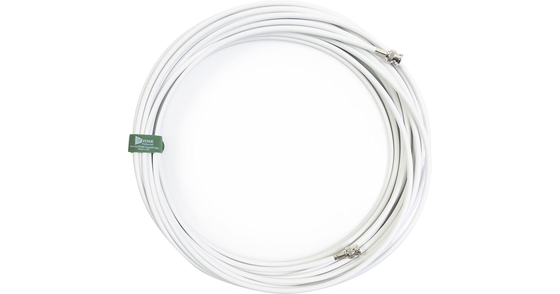 RF Venue RG8X Low-Loss Coaxial Antenna Cable (White, 50')
