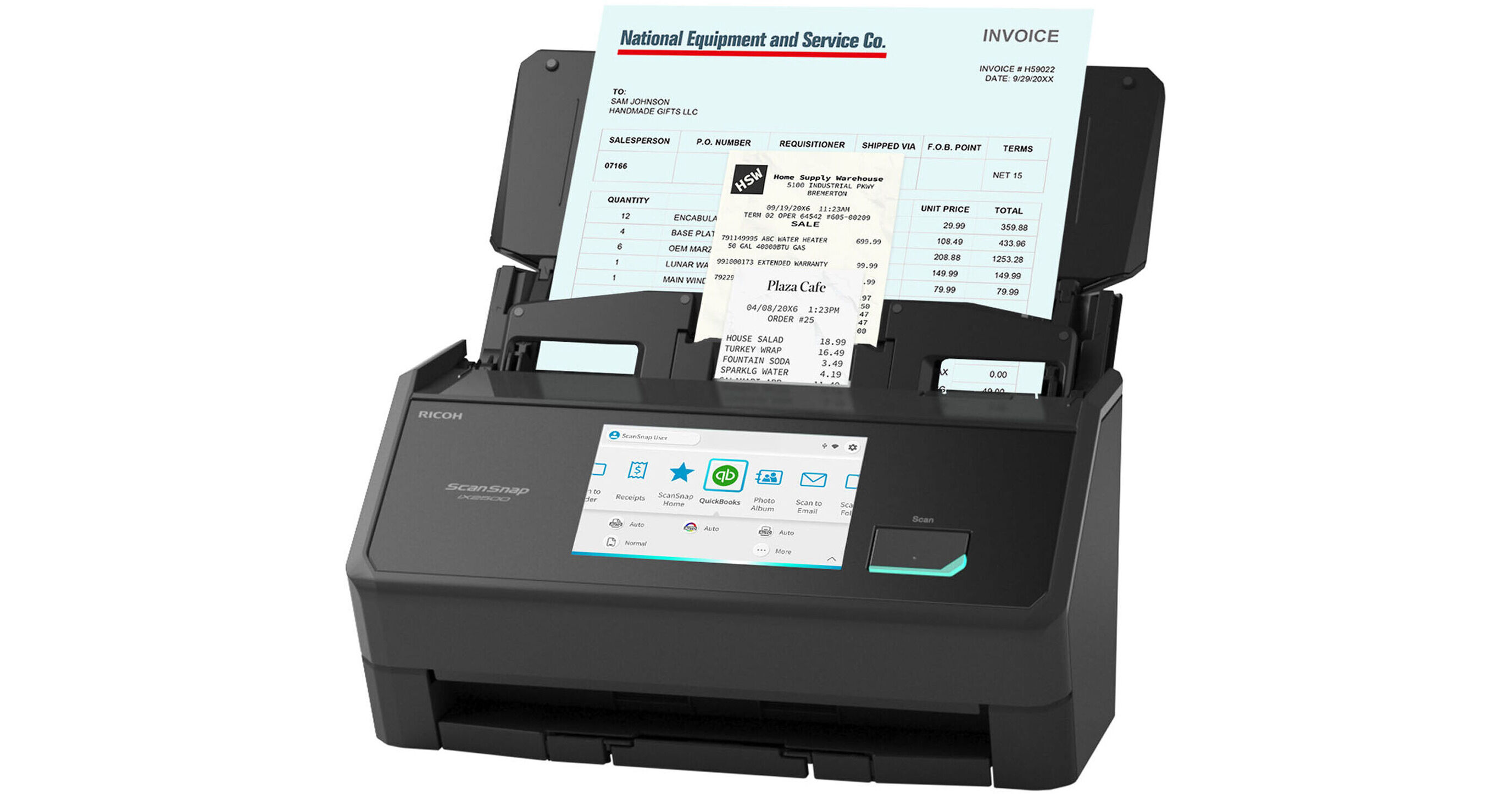 Ricoh ScanSnap iX2500 Document Scanner PA03860-B305 B&H Photo