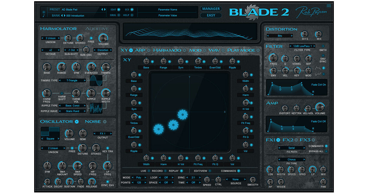 Rob Papen Blade-2 Virtual Synthesizer/Harmolator 8717306141246
