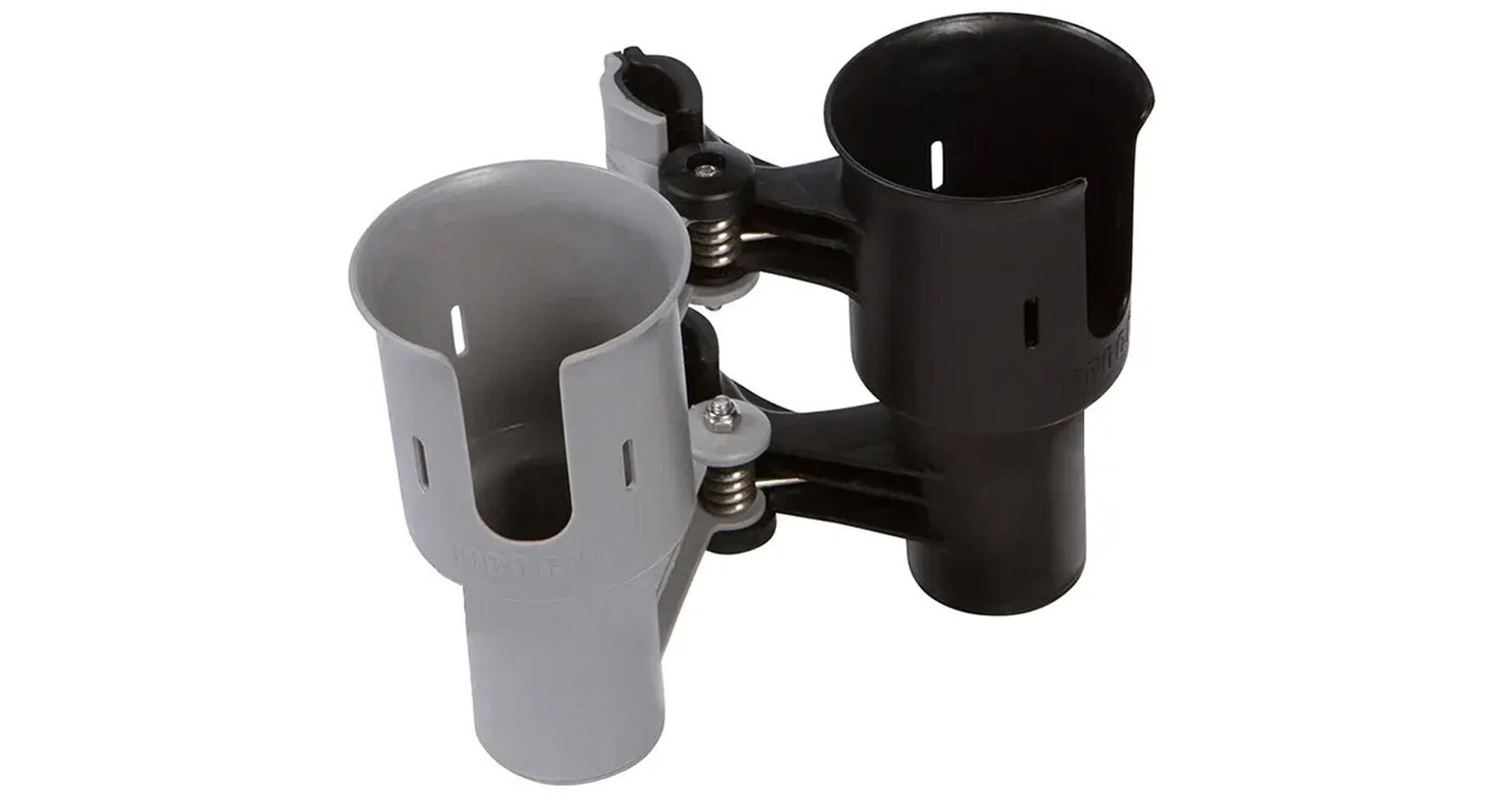 RoboCup Clamp-On Dual-Cup & Drink Holder (Gray & Black)