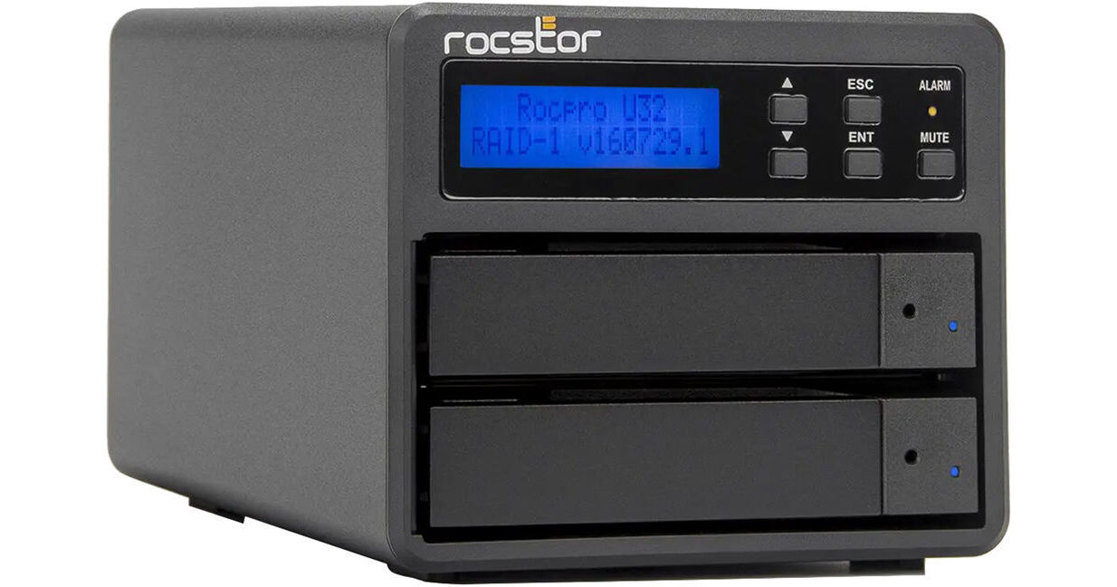 Rocstor Rocpro U33 Desktop 16TB 2-Bay USB-C RAID Array GP4304-01