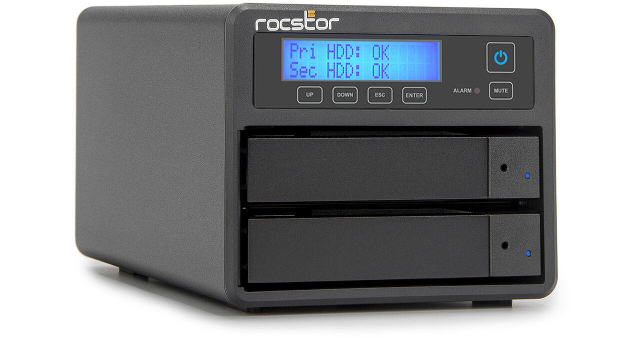 Rocstor Rocpro U33 Desktop 44TB 2-Bay USB-C RAID Array GP4322-01