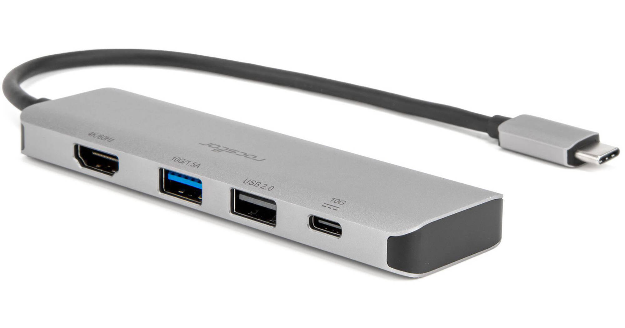 Rocstor USB-C 3.2 Gen 2 Multi-Port 4-in-1 Adapter Y10A313-S1 B&H