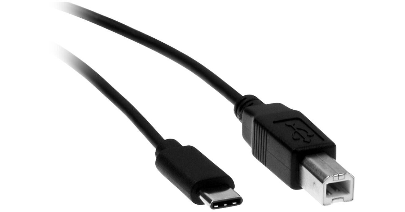 Rocstor USB Type-C to USB Type-B Male Cable (3', Black)