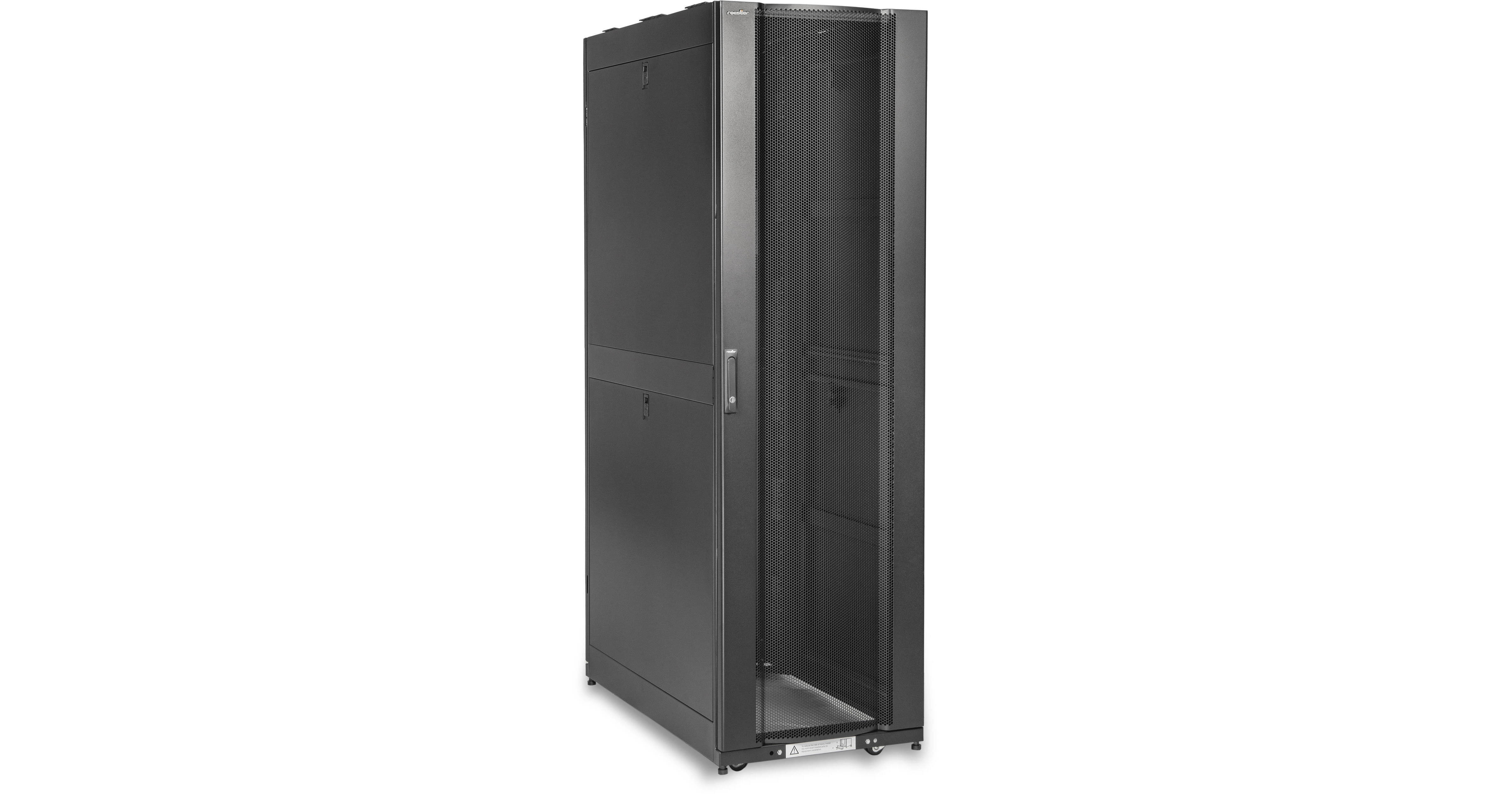 Rocstor Solidrack 42U Rack with Sides Enclosure (Black)