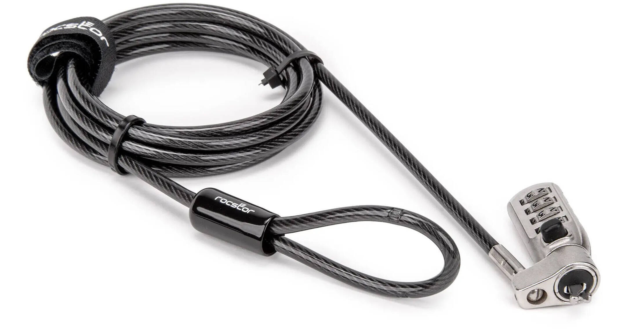 Rocstor Rocbolt W25 Security Lock with Cable (6.6') Y1RB032-B1