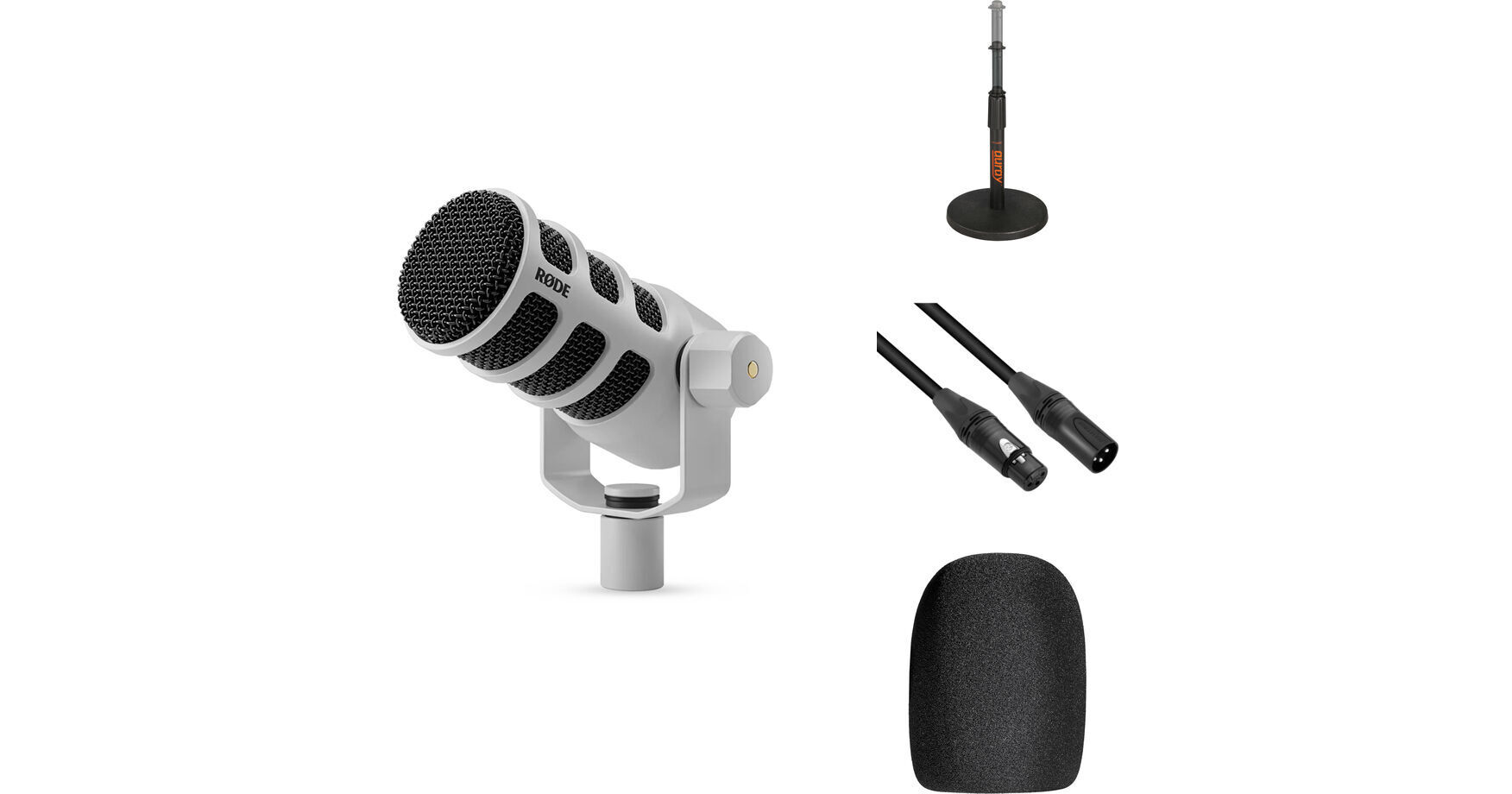 RODE PodMic 1-Person Podcasting Microphone Kit with Desktop