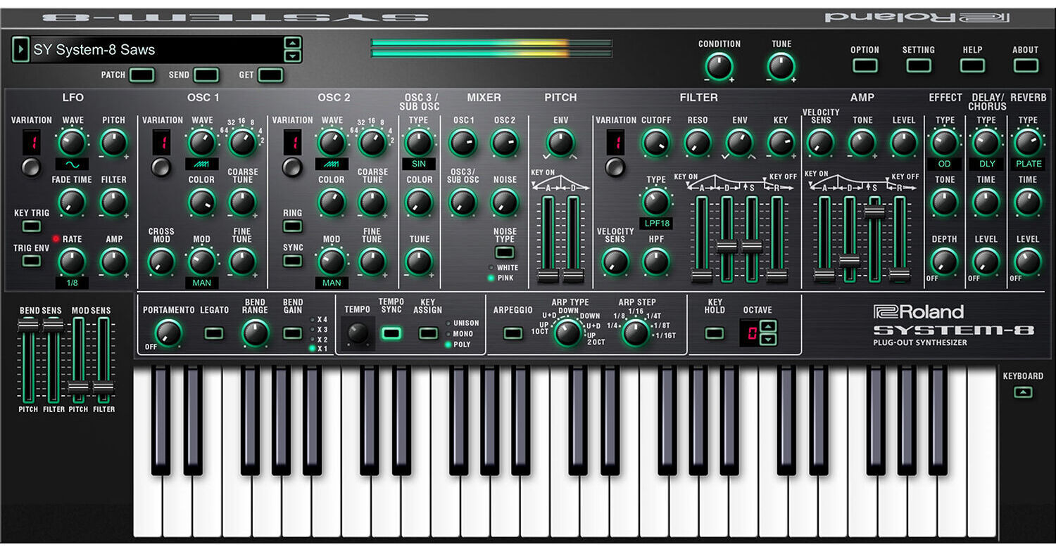 Roland SYSTEM-8 Lifetime Key Software Synthesizer RCSYSTEM8LTK