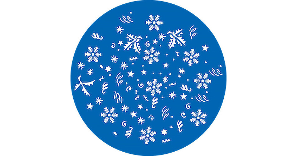 Rosco Winter Party Gobo (Blue, Custom Size) 260829510999 B&H