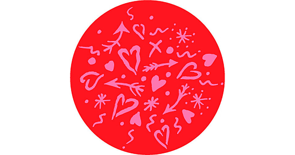 Rosco Love in Color 2-Color Wedding Glass Gobo 260831260100 B&H
