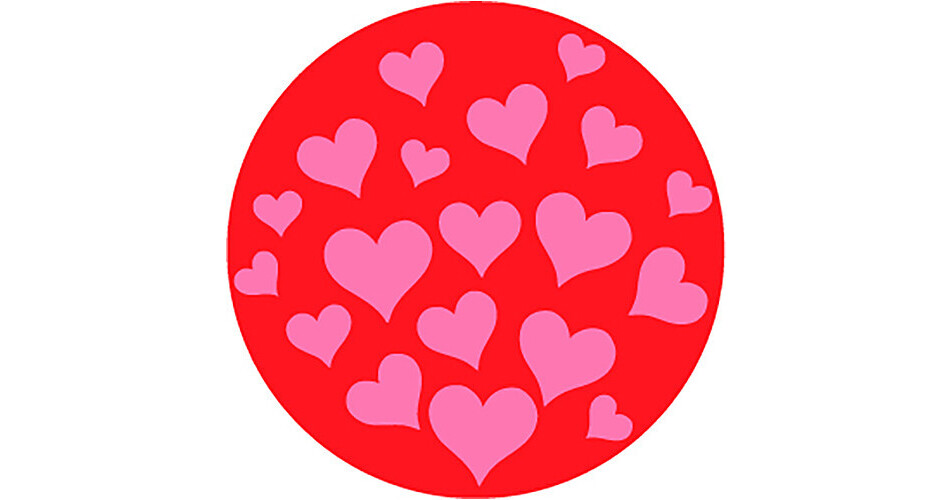 Rosco My Valentine 2-Color Breakup Glass Gobo 260836510999 B&H