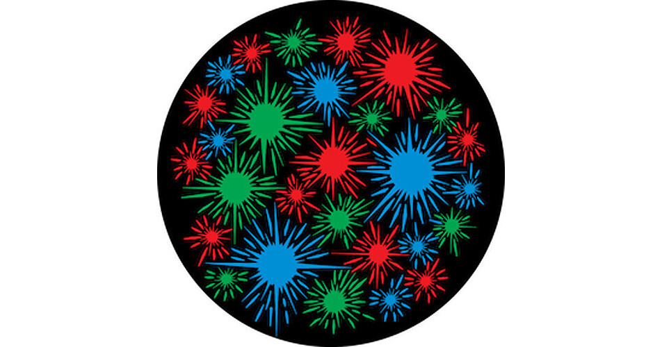 Rosco 86815 Christmas Fireworks Glass Gobo (Size B) 260868150860