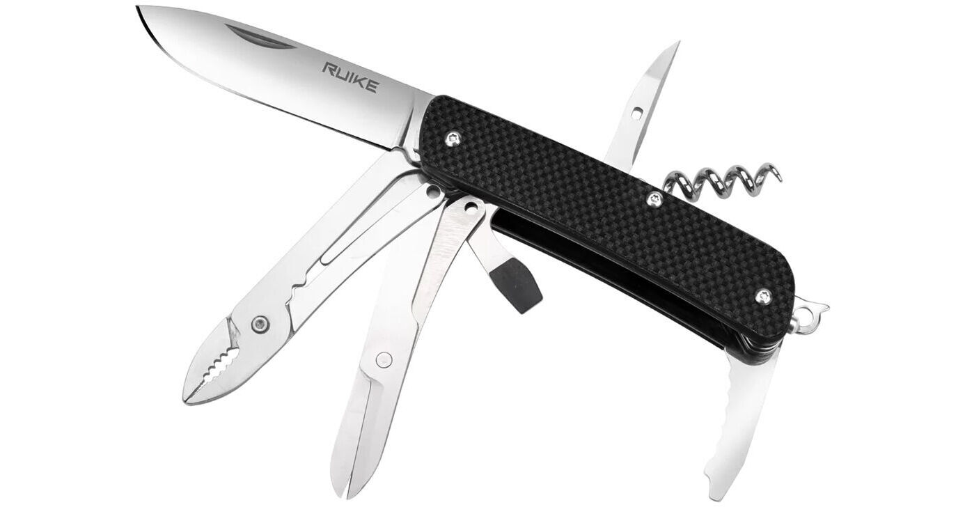 Ruike M41 Folding Knife & Multi-Tool (Black) RK-M41B B&H Photo