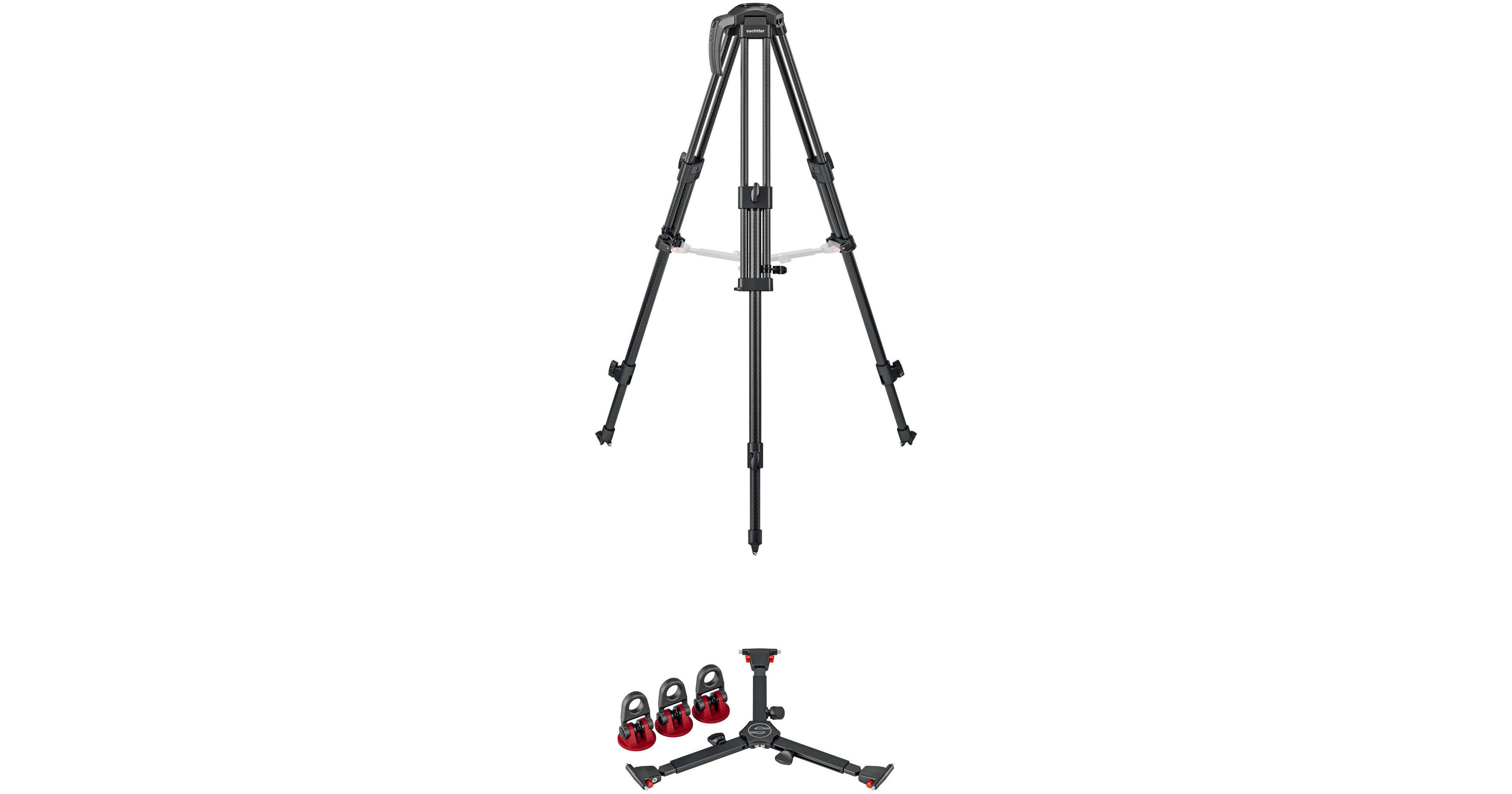 Sachtler 75/2 Mark II Carbon Fiber Tripod System with Mid-Level