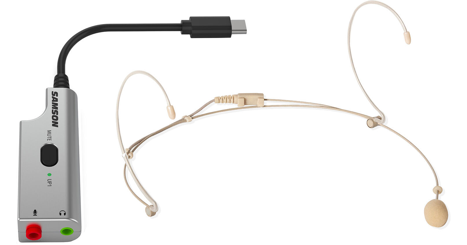 Samson DEU1 Headset Microphone Bundle with USB Adapter SADEU1