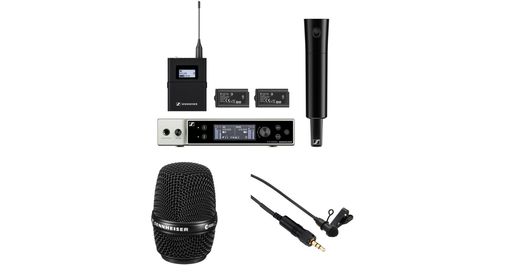 Sennheiser EW-DX SK-SKM-S Dual-Channel Digital Wireless System