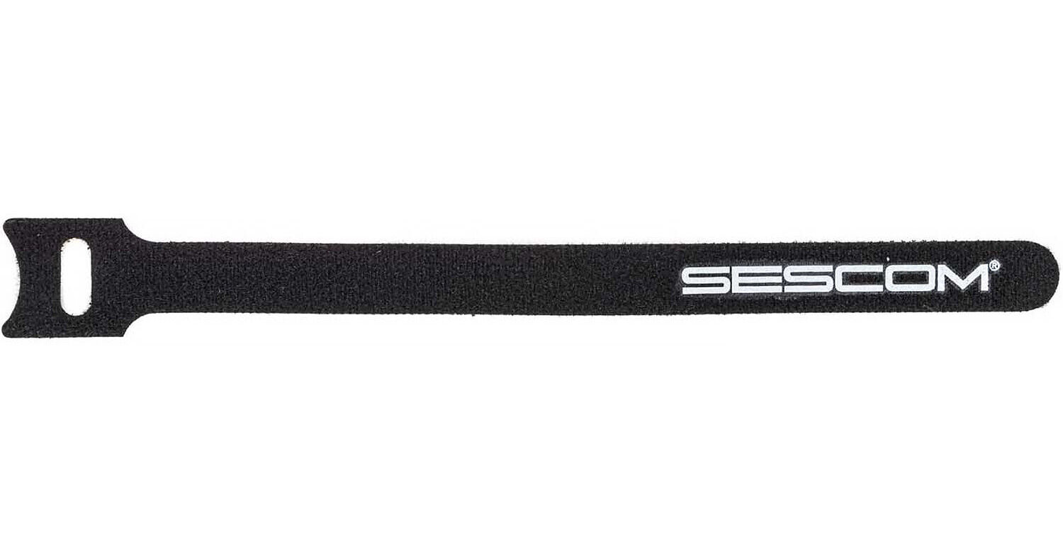 Sescom 7" Hook and Loop Cable Wrap with Black SES-HKNLP-10PK B&H