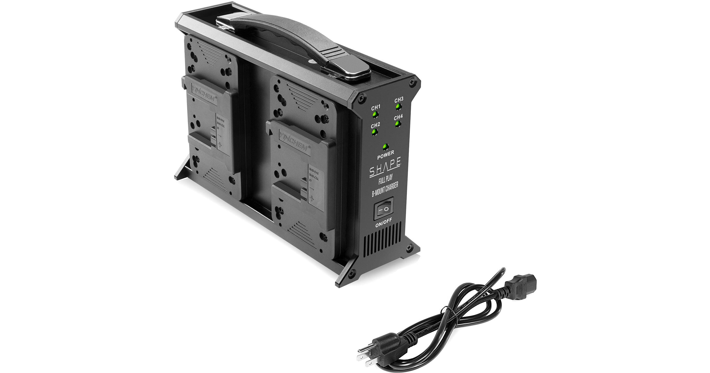 SHAPE FULL PLAY 4-Bay Intelligent B-Mount Battery Charger BMQD