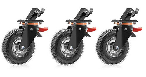SHAPE Montreal Big Wheels for 1-1/4'' Square Legs (Set of 3)