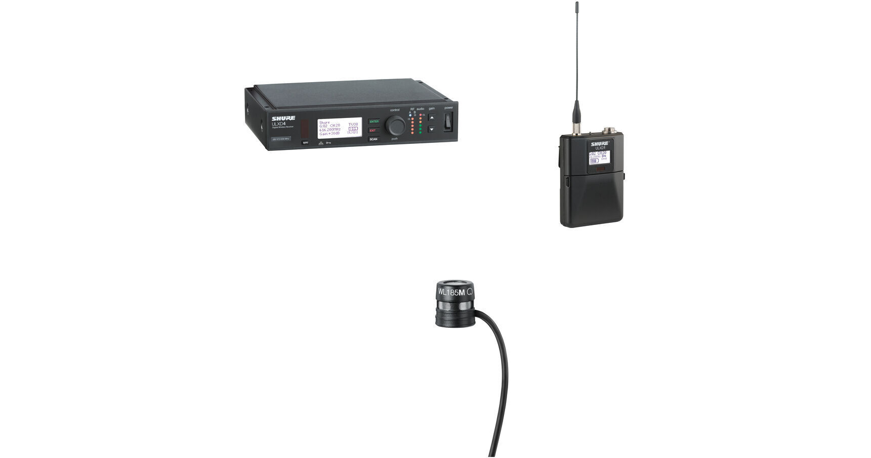 Shure ULXD4 Digital Low-Profile Wireless Cardioid ULXD14/85-H50