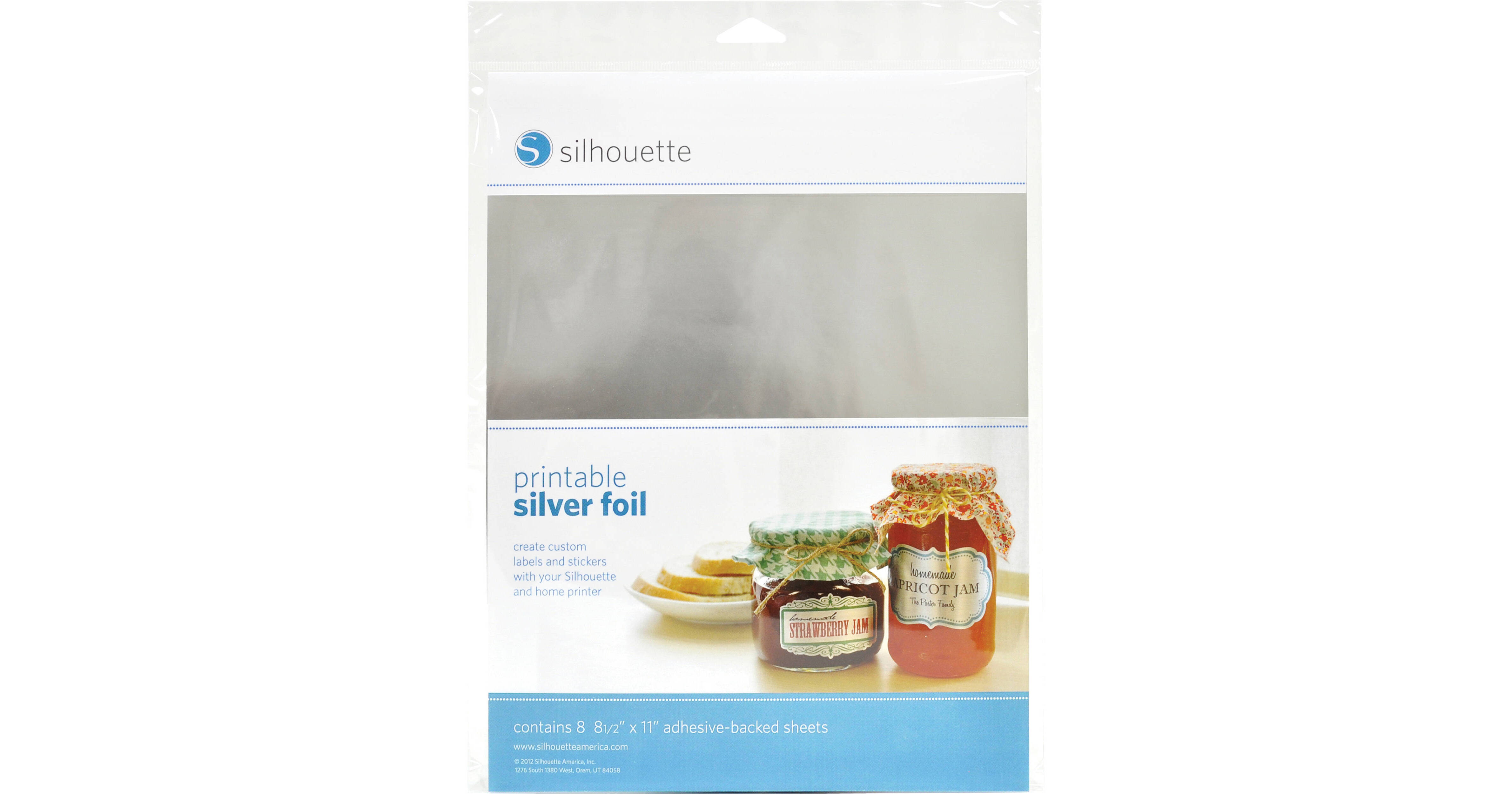 Silhouette Printable Adhesive Silver Foil MEDIA-SVR-ADH-3T B&H