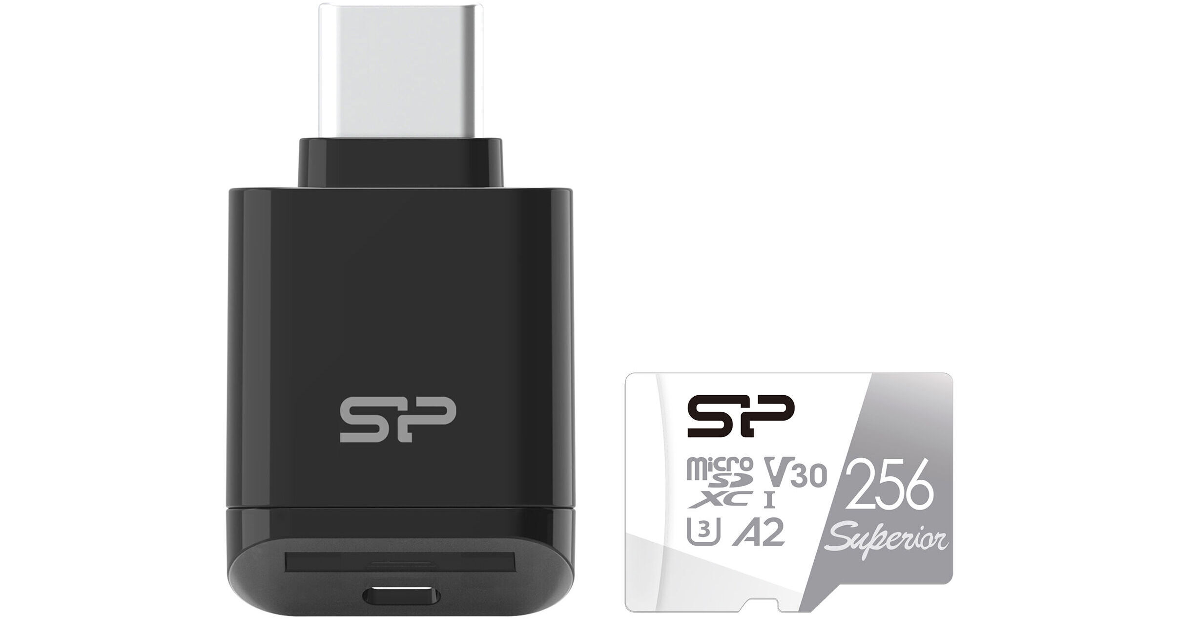 Silicon Power 256GB Superior UHS-I microSDXC Memory Card with SD