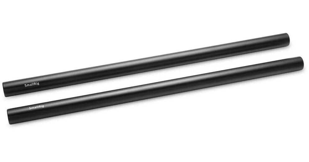 SmallRig 15mm Aluminum Rod (Pair, Black, 12") 1053 B&H Photo