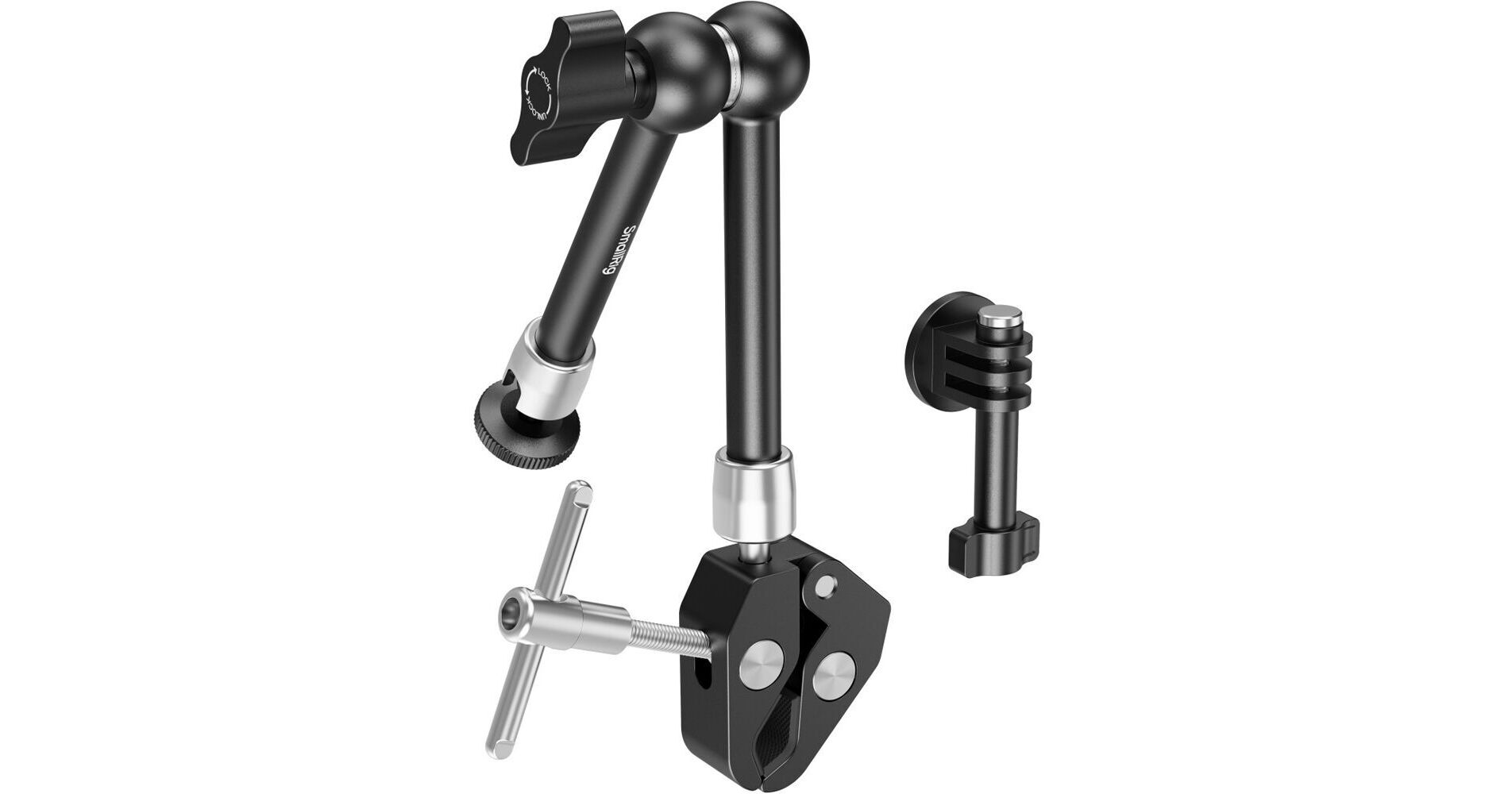 SmallRig Crab-Shaped Clamp with Magic Arm and Action Camera 5605